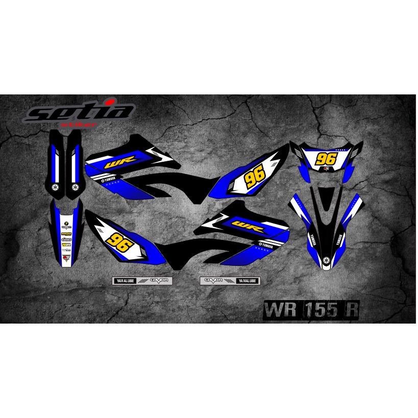 Jual DECAL STIKER STRIPING WR 155 R FULL BODY (CODE 1) | Shopee Indonesia