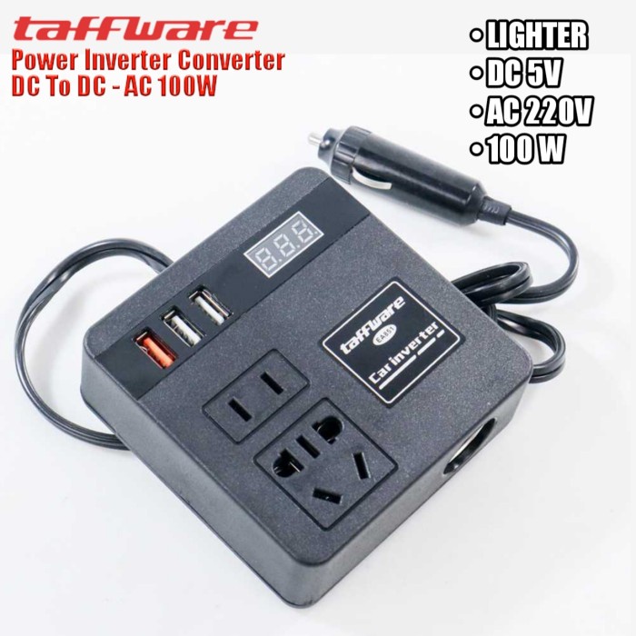 Jual Car Power Inverter DC to AC 500 Watt Colokan Listrik di Mobil 75W ...