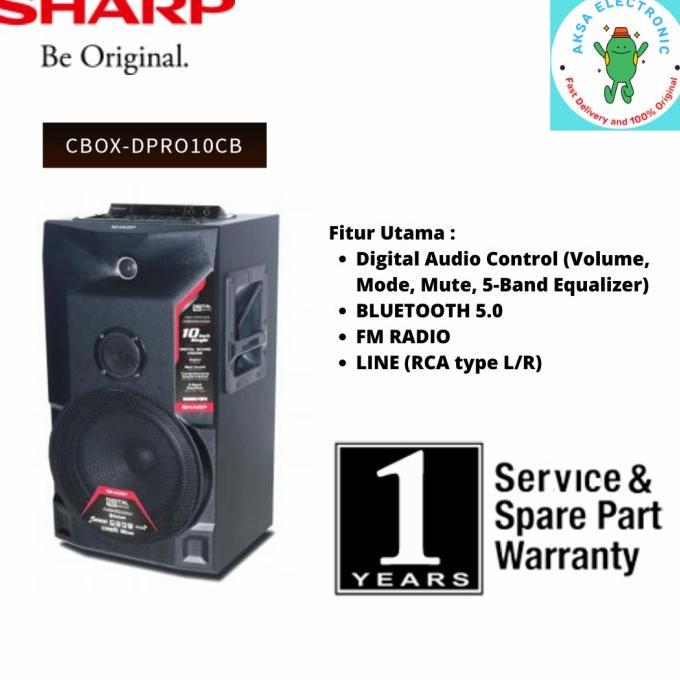 Jual Sharp Cbox-Dpro10Cb Speaker Aktif Karaoke Storcadenza | Shopee ...