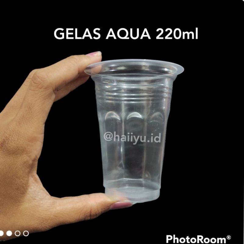Jual Gelas Plastik 220ml gelas kopi kecil bening 8oz 7,5oz | Shopee Indonesia