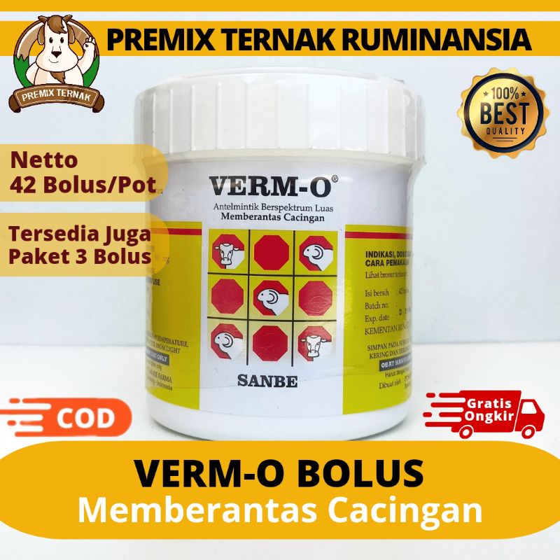 Jual VERM O BOLUS 42 BOLUS (1 TOPLES) - Obat Cacing Sapi Kuda Paling ...