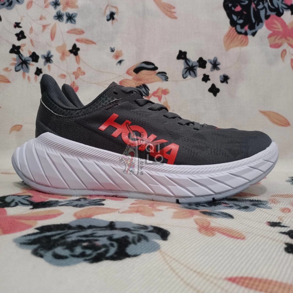 Jual Sepatu Hoka One One Carbon X 2 Dark Shadow Fiesta | Shopee Indonesia