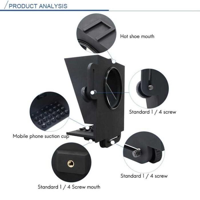 Jual Teleprompter Mini Portable Autocue with Remote | Shopee Indonesia