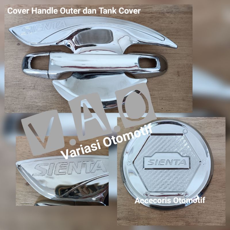 Jual Cover Handle Outer dan Tank Cover Sienta Chrome Elegant | Shopee ...