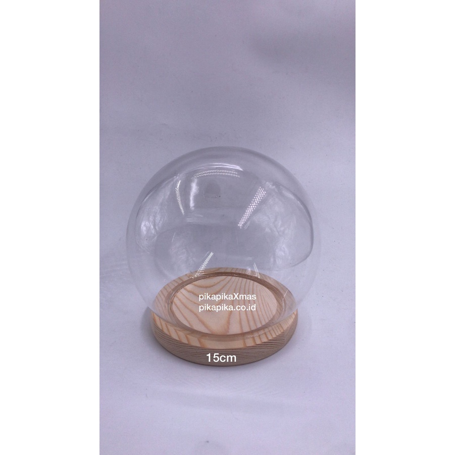 Jual Glass Dome Round / Glass Dome Bulat Ukuran 10cm,12cm,15cm | Shopee ...