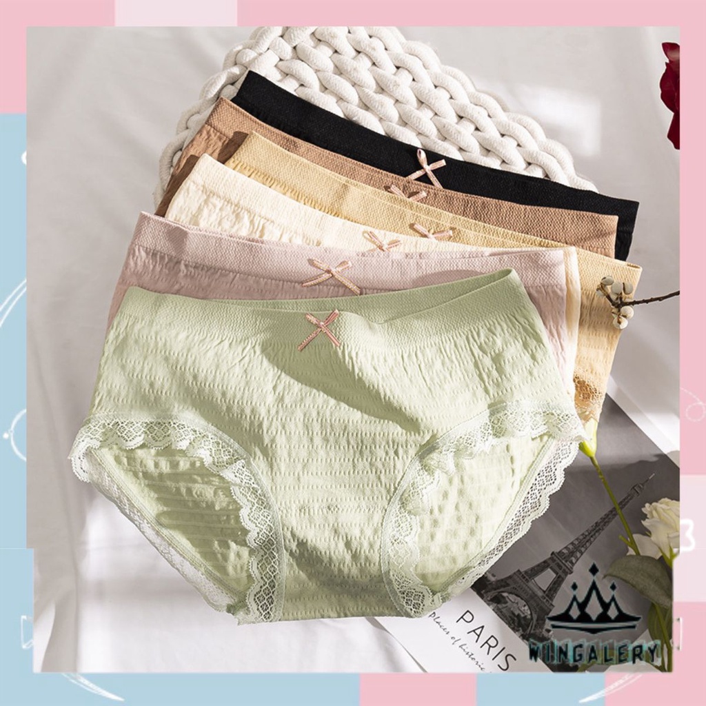 Jual WINGALERY Celana dalam Wanita Bahan Katun CD Seamless Pakaian ...