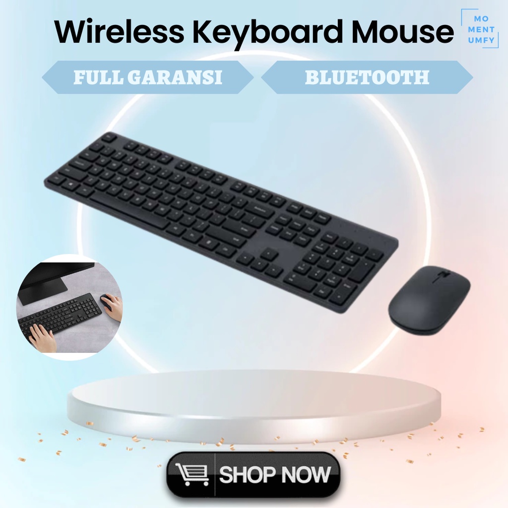 Jual Xiaomi Mini Bluetooth Wireless Wireles Mouse Mause Keyboard ...
