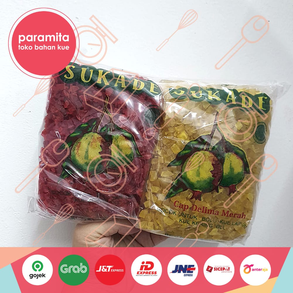Jual Sukade Warna Merah / Hijau / Oren / Kuning 1 kg | Shopee Indonesia