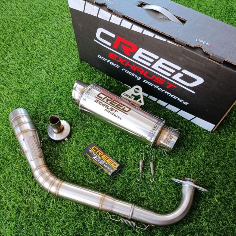 Jual (cod) full system knalpot racing creed exhaust original pnp nmax ...