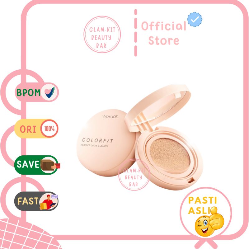 Jual Wardah Colorfit Perfect Glow Cushion Full Tempat/Refill | Shopee ...