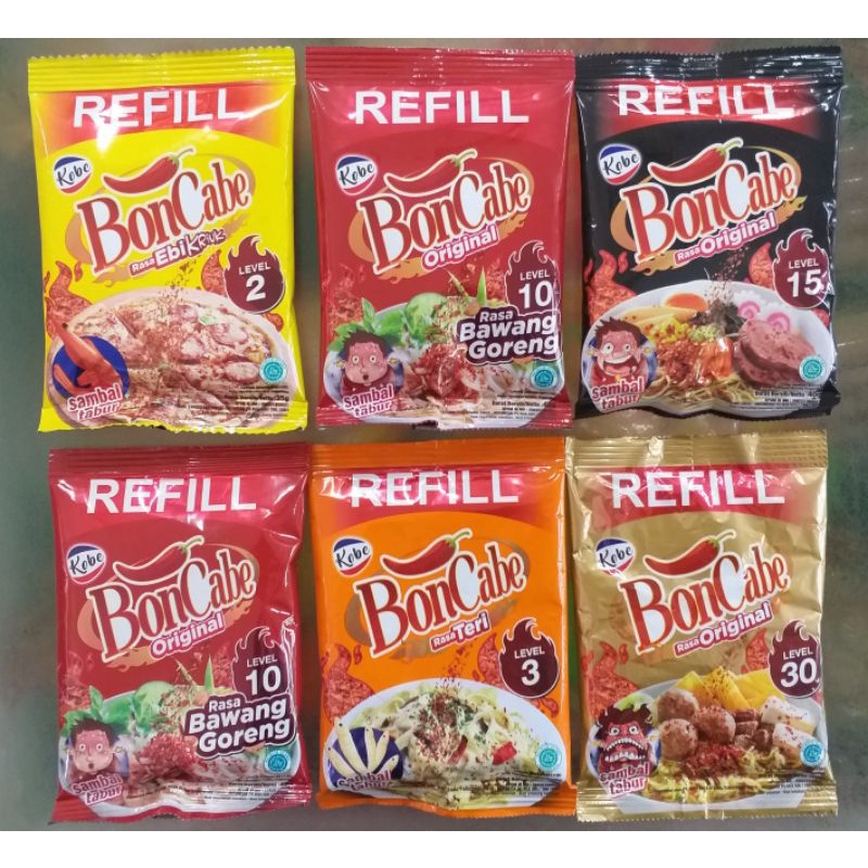 Jual KZ - kobe bon cabe sambal tabur 5 varian 35g,40g,45g | Shopee Indonesia