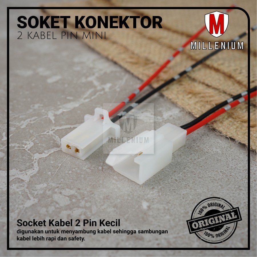 Jual Soket Sambung 2 Pin Mini – Konektor Kabel Listrik Mobil Motor ...