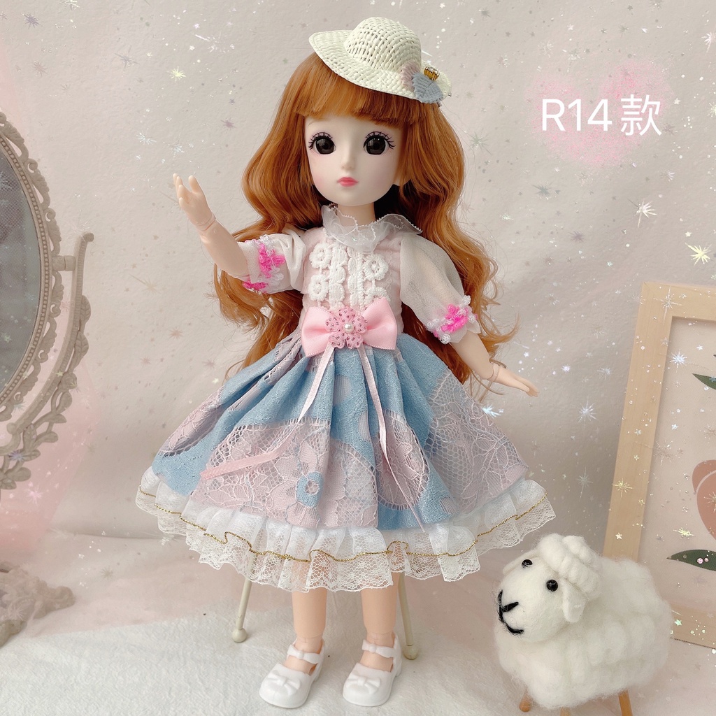 Jual Mainan Anak Boneka BJD Doll 30cm Cute DIY Girls Gift Princess ...