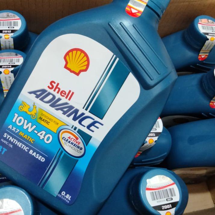 Jual Harga Heboh OLI SHELL ADVANCE AX7 MATIC 0.8L 10W-40 SYNTHETIC ...