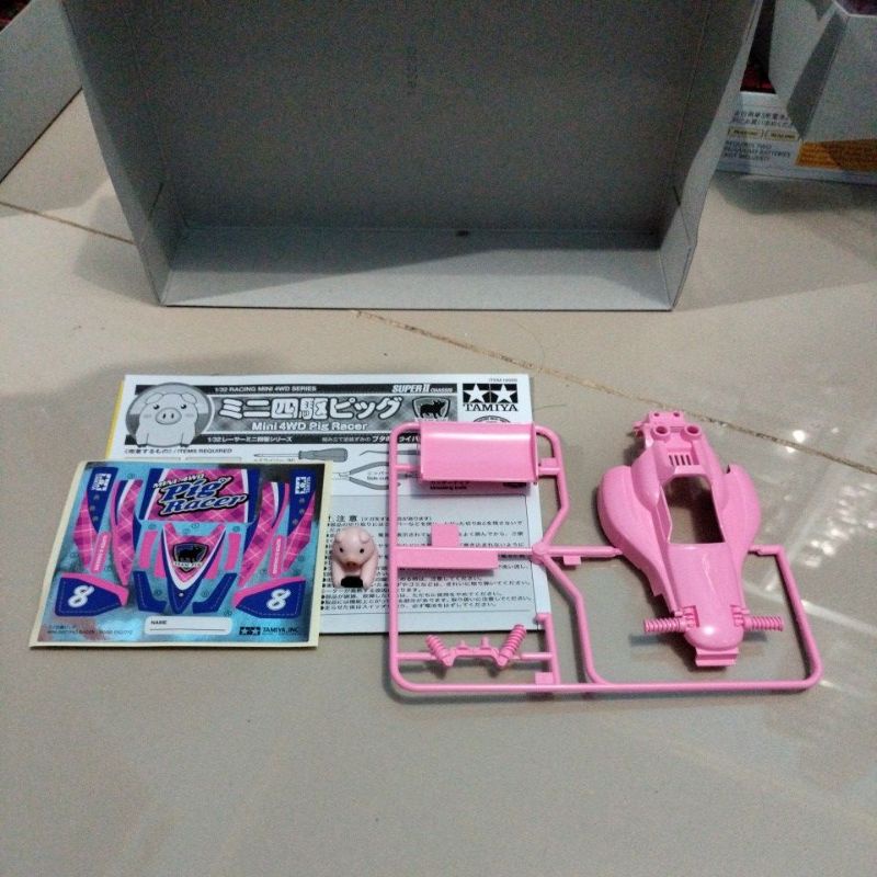 Jual Tamiya Bodi /Body Mini 4WD Pig Racer + Decal ( Super 2 Chassis ...