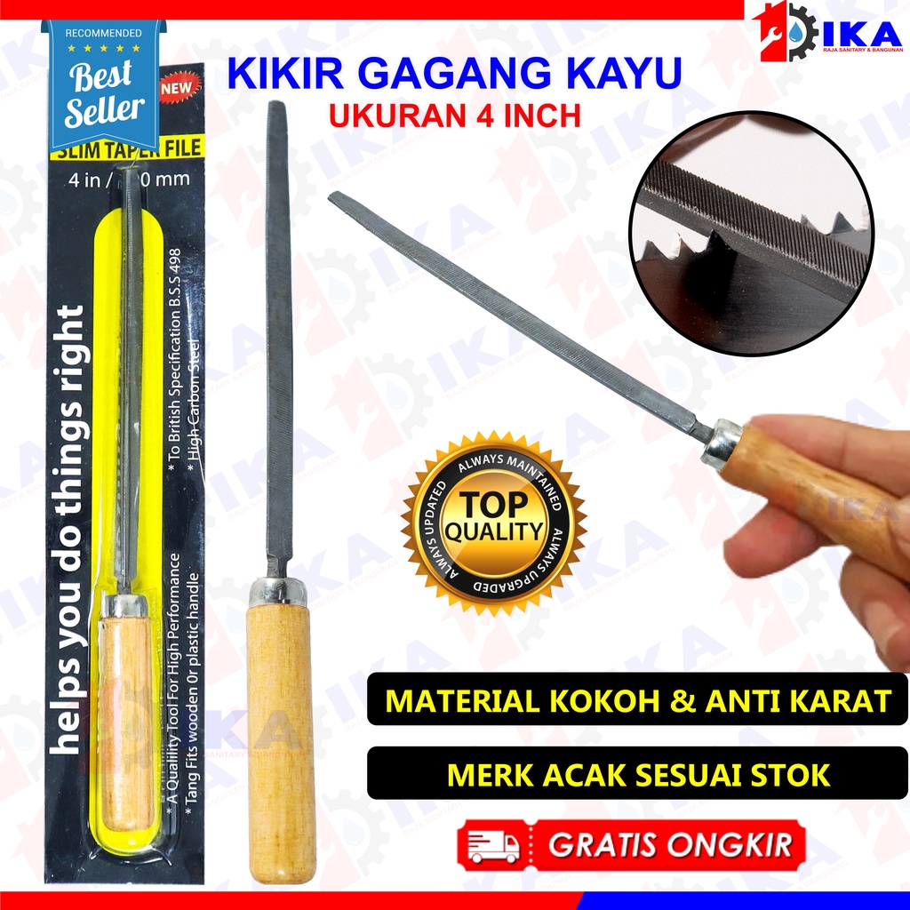 Jual Kikir Segitiga Kikir Gergaji Kikir Segitiga Gagang Kayu 4inchi ...