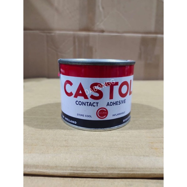 Jual Lem Castol Contact Adhesive Kaleng 1/4 Liter/ Lem Kuning Serbaguna ...