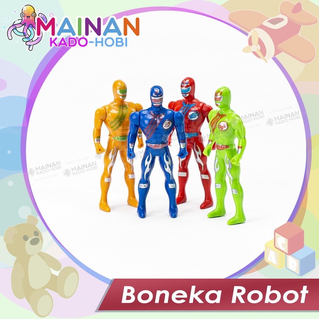 Jual MAINAN ANAK LAKI MINIATUR SUPERHERO BONEKA ROBOT POWER RANGER ...