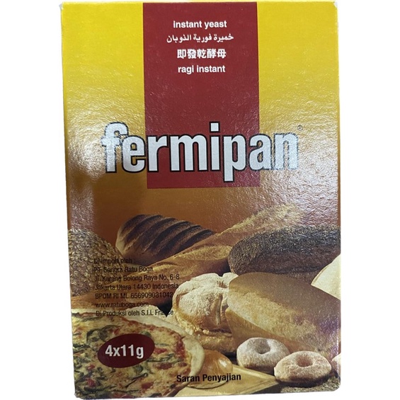 Jual FERMIPAN ISI RAGI KERING ISI 4 x 11 gram | Shopee Indonesia
