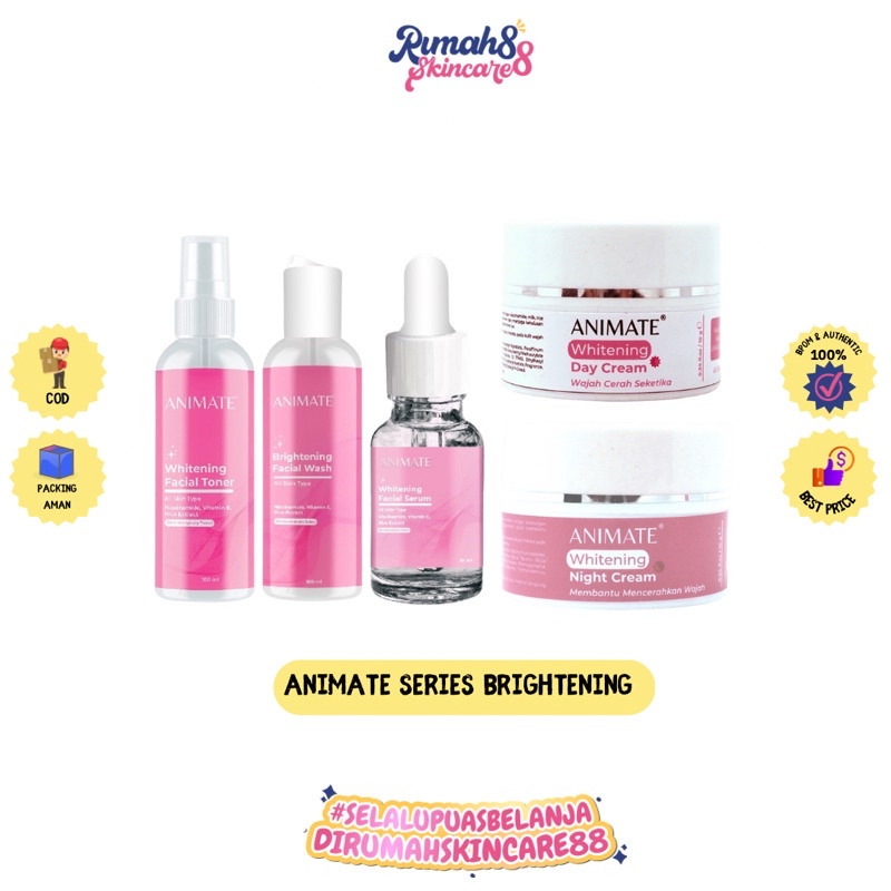 Jual RSC 88 - ANIMATE Instant Whitening Bright Series | Toner | Facial ...