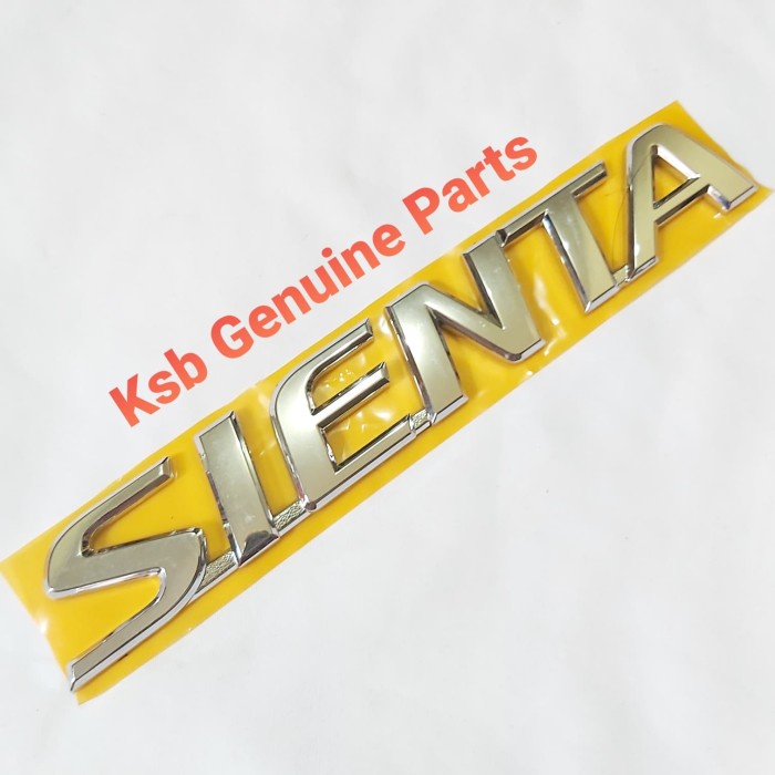Jual Jual Emblem Logo Tulisan Sienta Chrome Bagasi Pintu Belakang ...