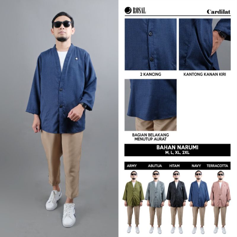 Jual Outer Cardilat Cardigan Sholat Rosal | Shopee Indonesia