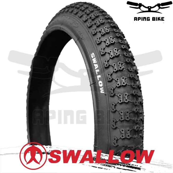 Jual Ban Luar Sepeda Swallow 16 x 2125 S-101 Hitam 16 x 2.125 BMX Lipat | Shopee Indonesia