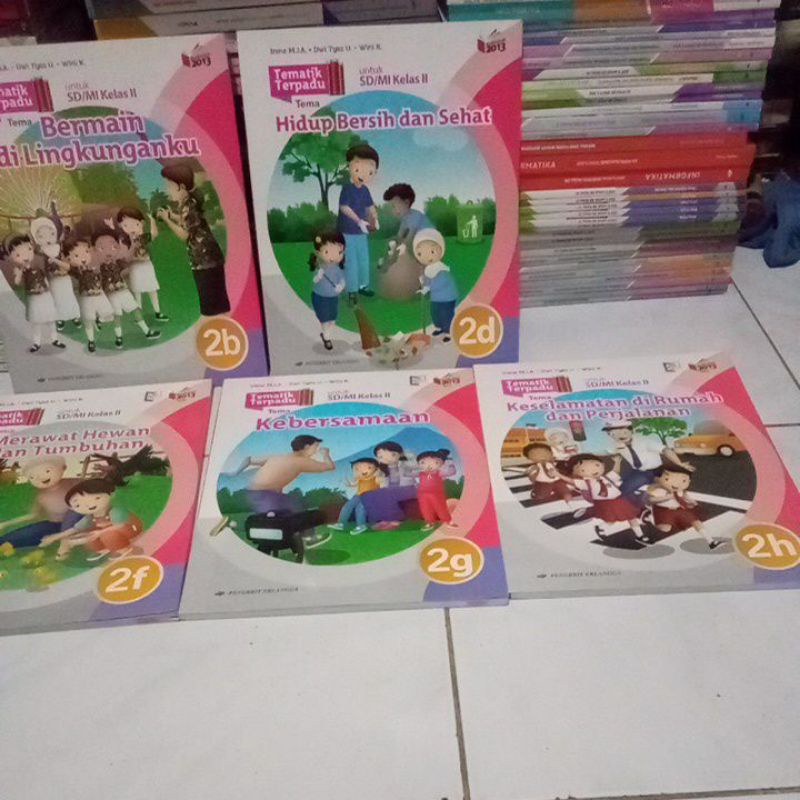 Jual Tematik terpadu kelas 2a/2b/2c/2d/2e/2f/2g/2h SD kelas 2 | Shopee ...