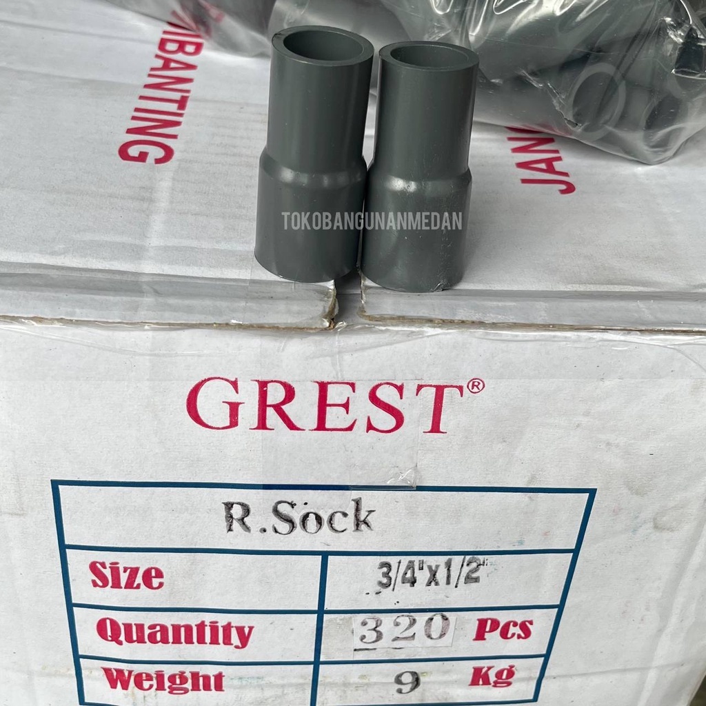 Jual R Sock GREST 1/2 X 3/4 inch / Reducer Sock Sok Soket Polos | Shopee Indonesia