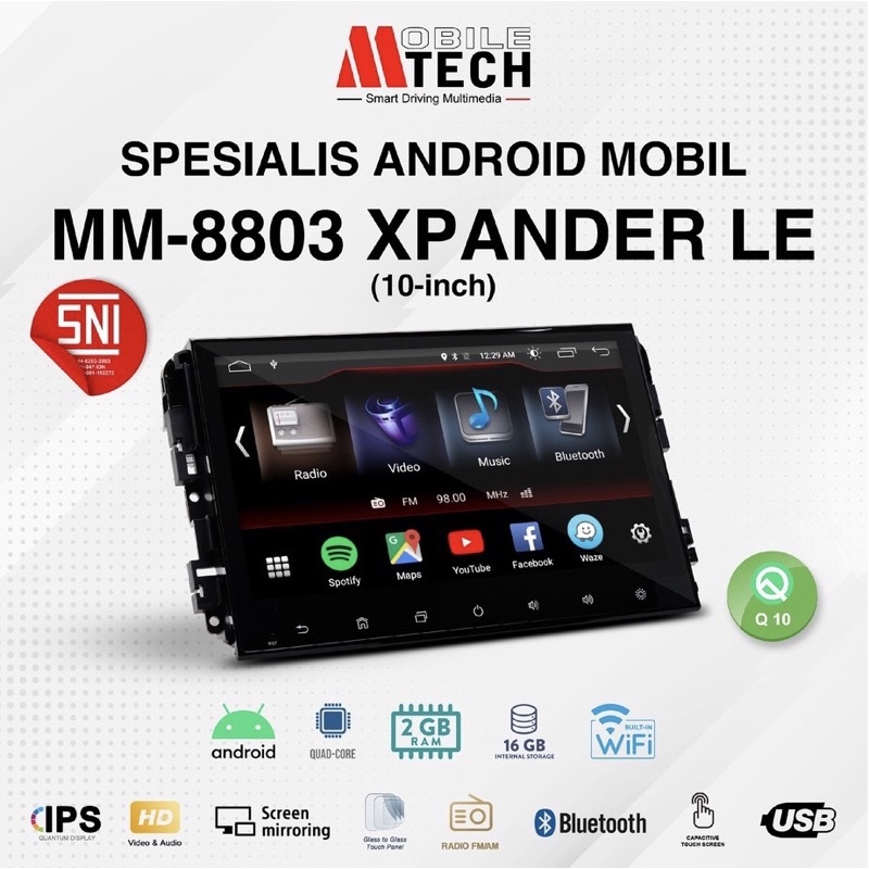 Jual Head Unit Android Mtech MM-8803 LE 10" Inch Xpander / New Livina 2018-2021 | Shopee Indonesia