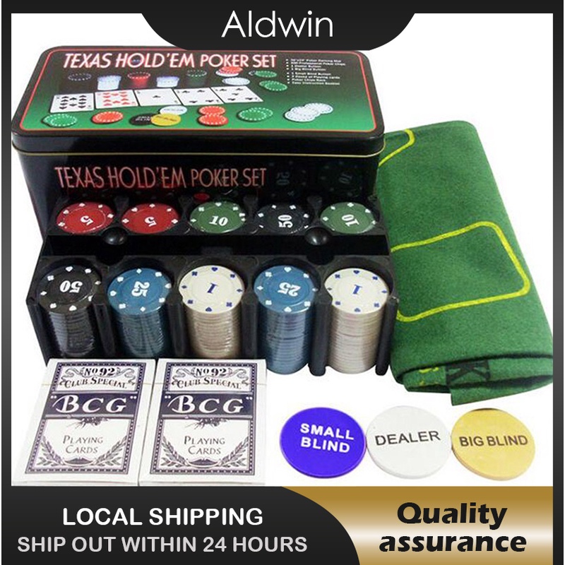 Jual 200Pcs Texas Holdem Poker Game / Mainan Kartu Poker / Casino Game ...