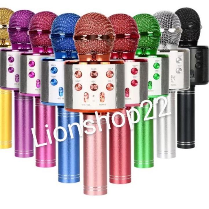 Jual Paling Dicari MIC BLUETOOTH WS-858 ( bahan besi) WSTER SMULE WIRELESS / MICROPHONE KARAOKE ...