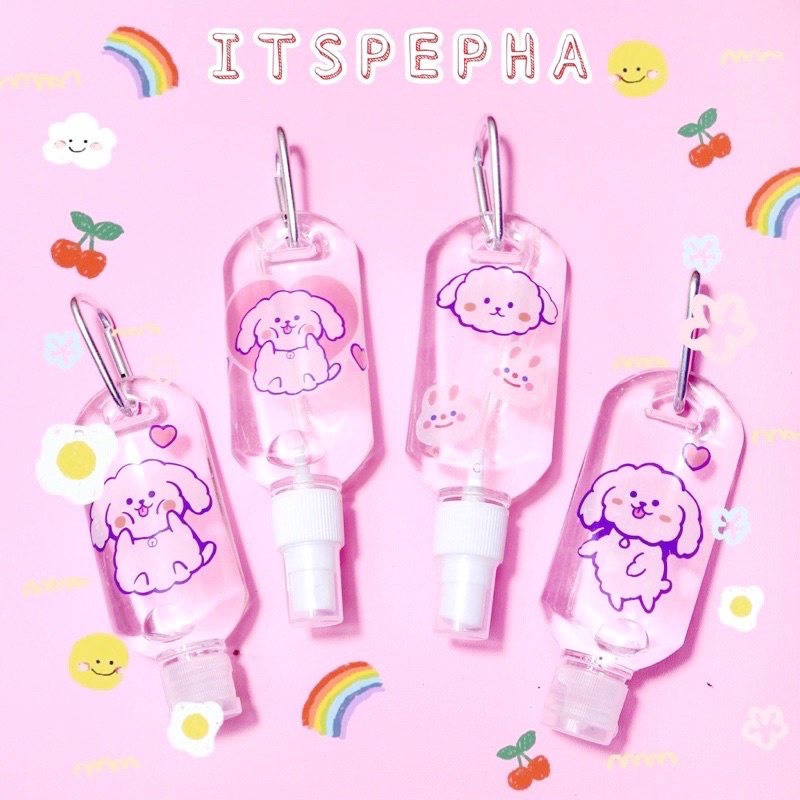 Jual Botol + Isi + Sticker l Botol Handsanitizer Gantung 50ml l Botol ...