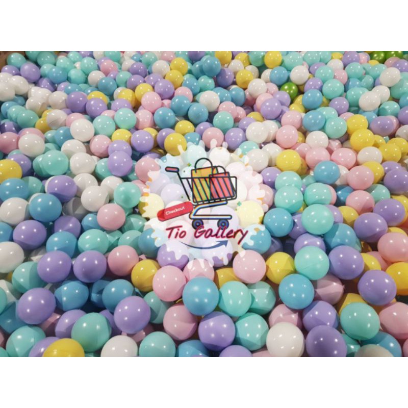Jual Mandi Bola Anak Warna Pastel ber SNI isi 100 pcs 1Kg | Shopee ...