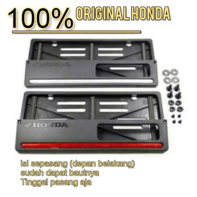 Jual Sepasang Cover plat nomor motor Depan Belakang Tempat Plat Nomor ...