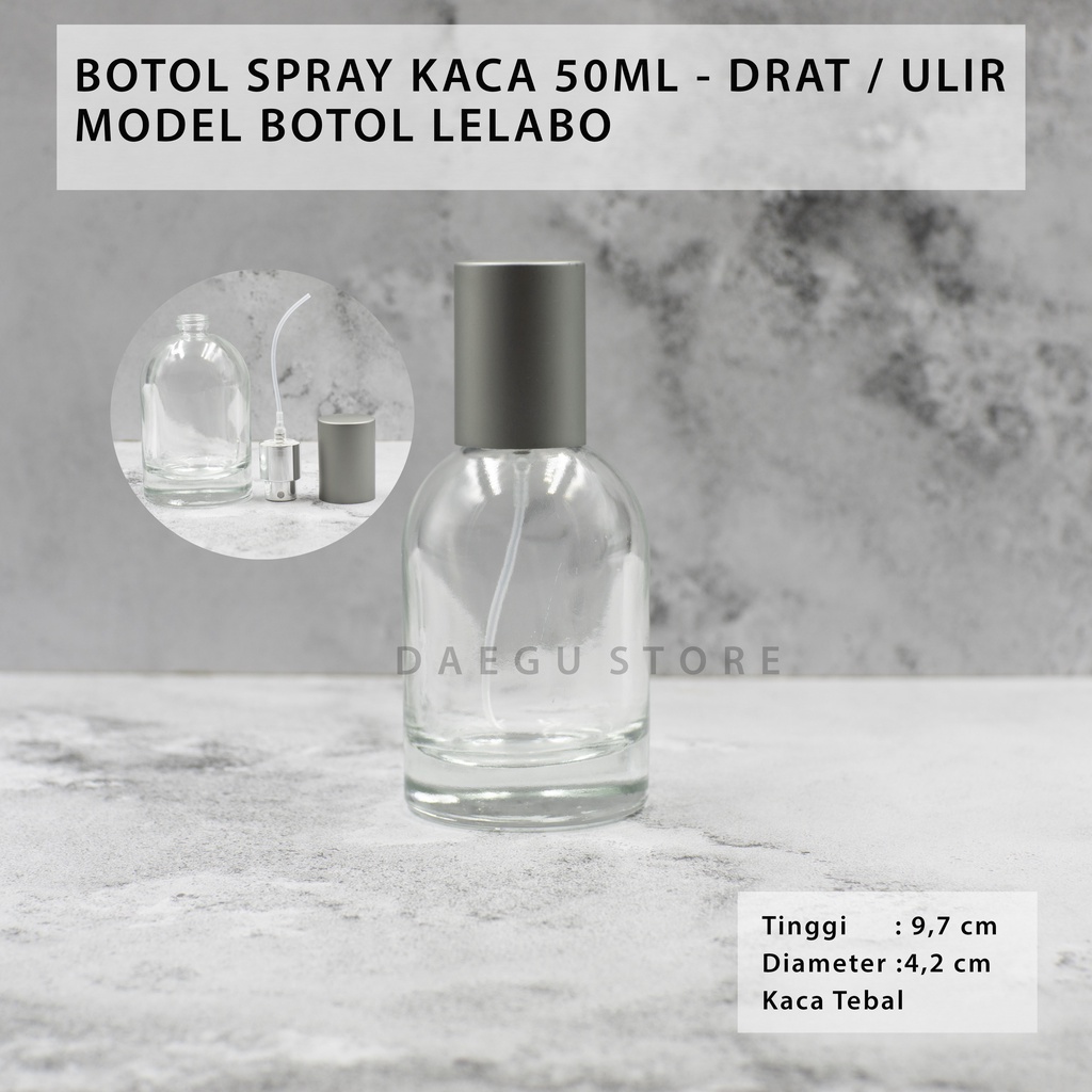 Jual Botol Parfum 50ml Spray Kaca Tebal Bening - Refill Isi Ulang ...
