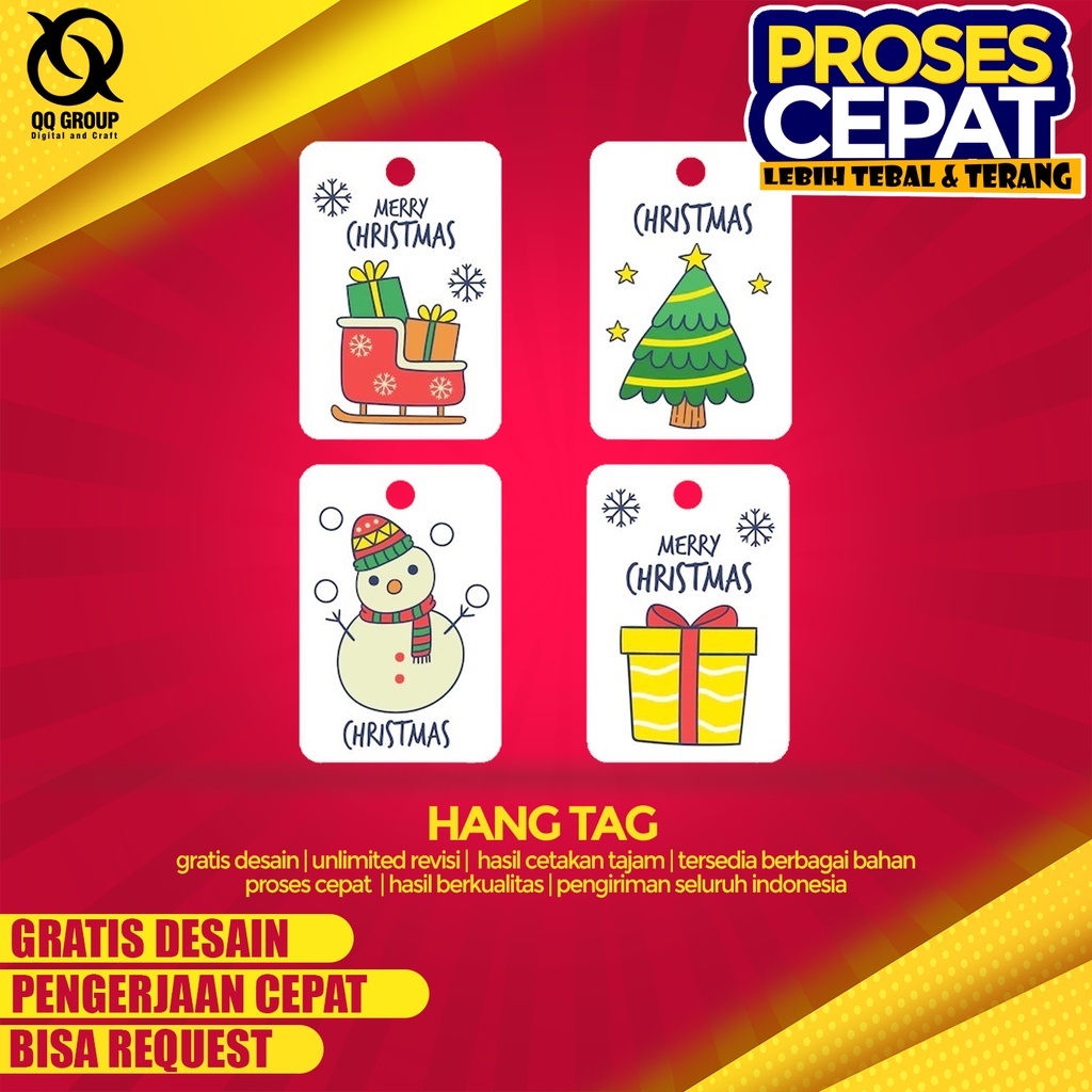 Jual Hang Tag Costume Bebas Desain | Shopee Indonesia