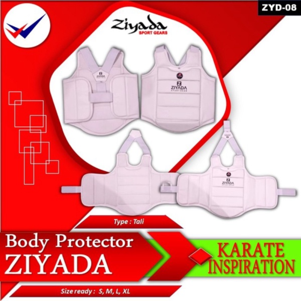 Jual Jual Body Protector Karate Pelindung Badan Dada Kumite Ziyada ...