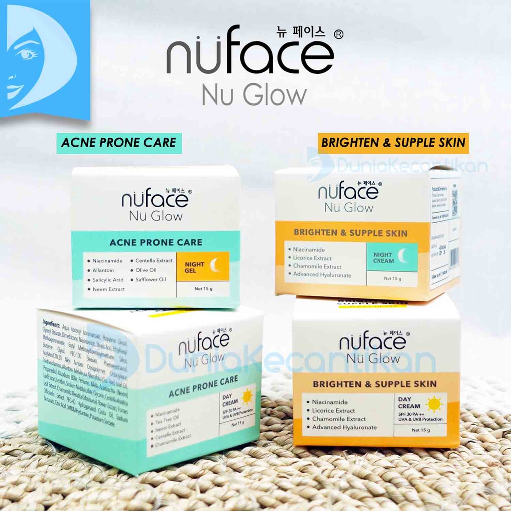 Jual Nuface Nu Glow Brighten & Supple Skin Day & Night Cream Nu Glow ...