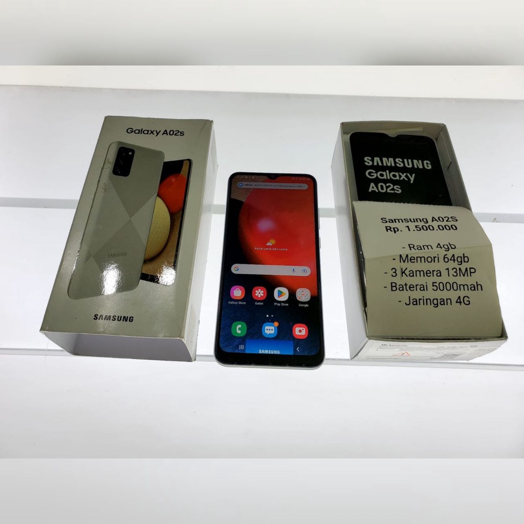 Jual Samsung A02S 64gb Ram 4gb SM-A025F/DS Fullset No Minus Seken ...