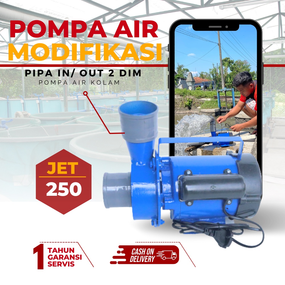 Jual Jual pompa air modifikasi type JET 250 pipa 2 dim hemat listrik ...
