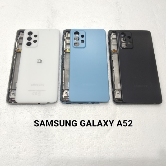 Jual kesing housing casing fullset Samsung A52 freme bezel + backdoor ...