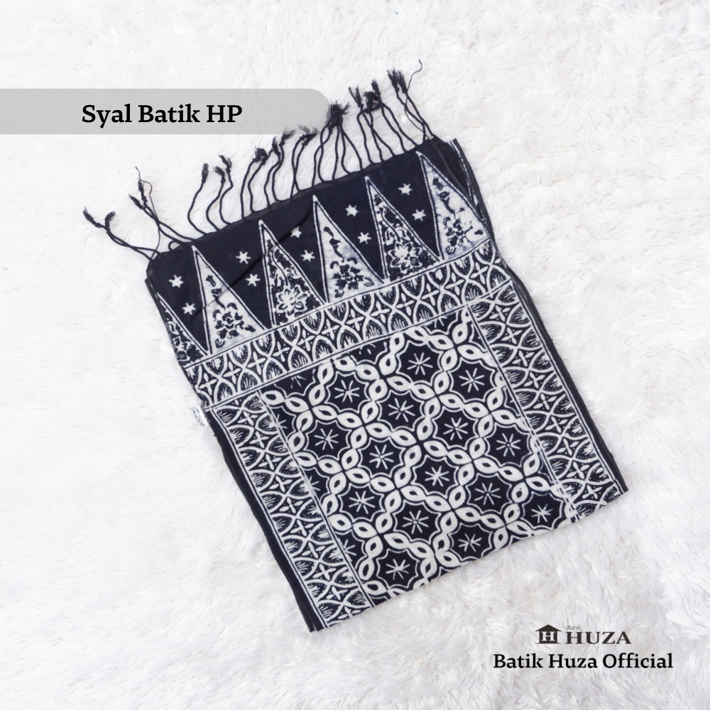 Jual Batik Huza Syal Batik Hitam Putih | Shopee Indonesia
