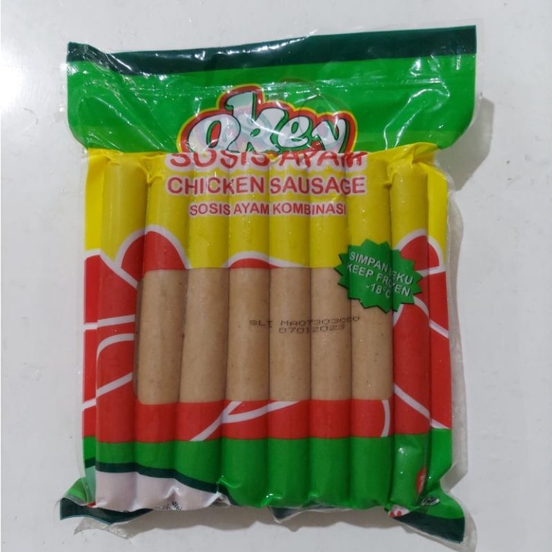 Jual OKEY SOSIS AYAM 500gr CHICKEN SAUSAGE sosis ayam kombinasi ...