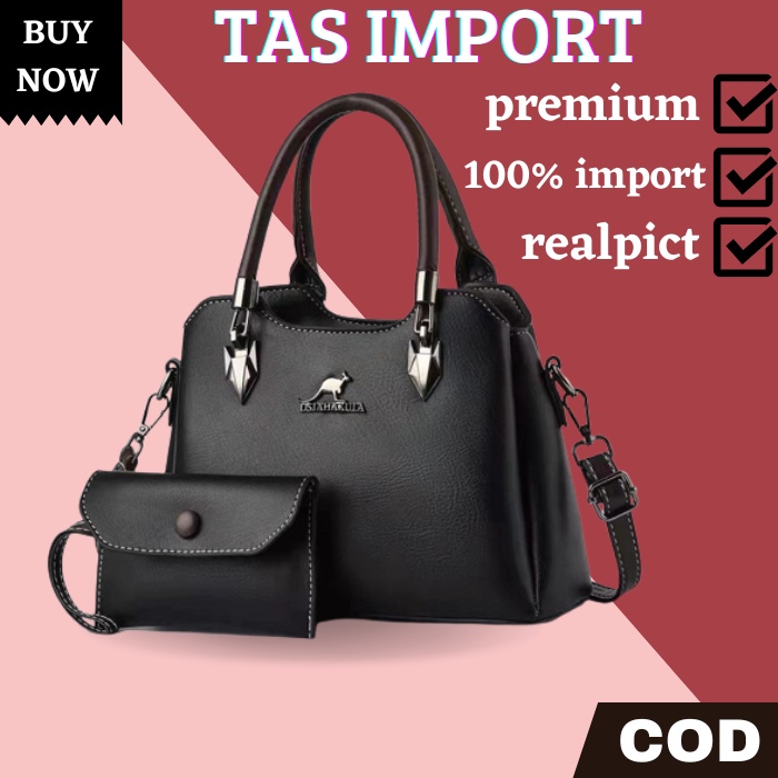 Jual GF3062 tas handbag wanita import premium selempang hand bag ...