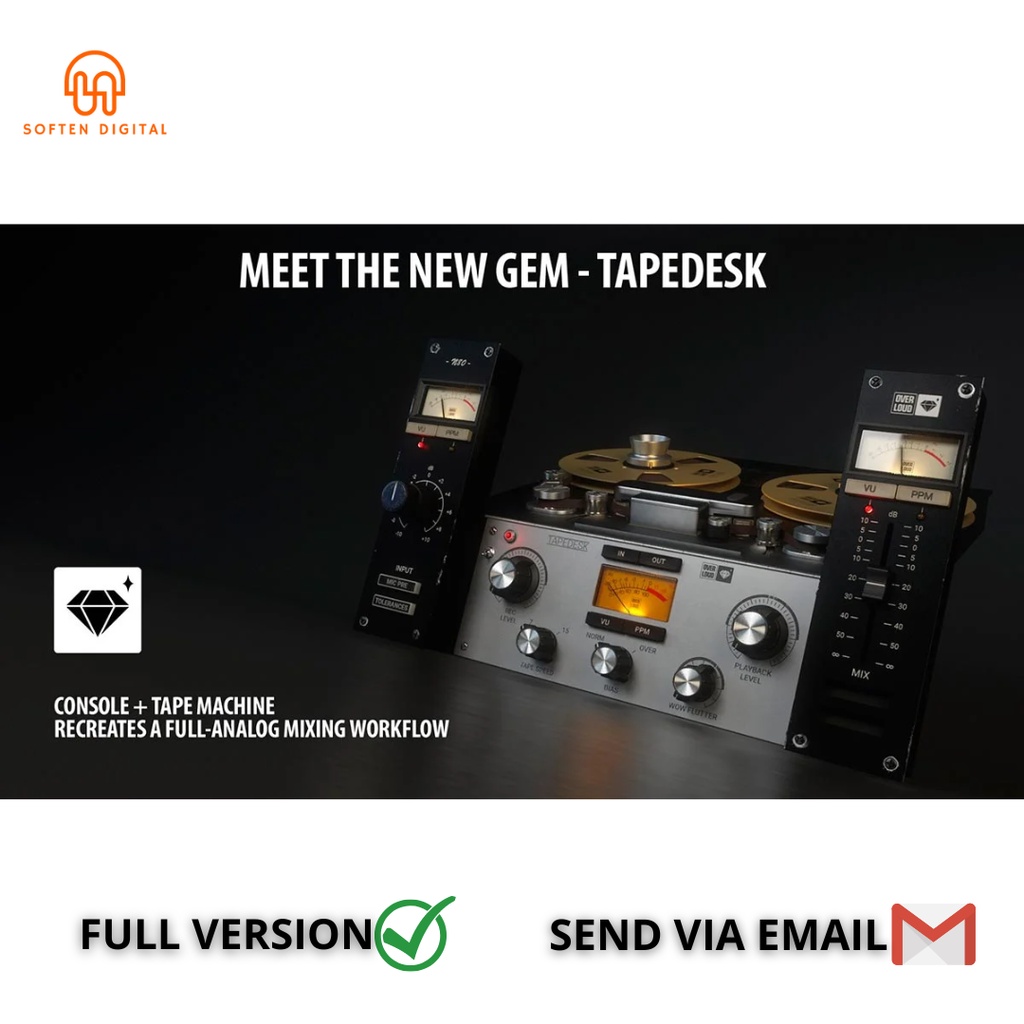 Jual Overloud GEM TAPEDESK 1 VST Plugin Tape Machine and multiple ...