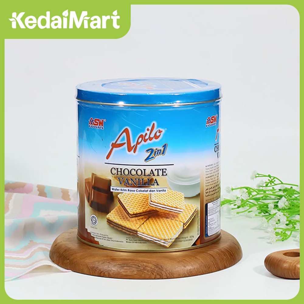 Jual Apilo Wafer 2In1 Chocolate Vanilla 325 Gram | Shopee Indonesia