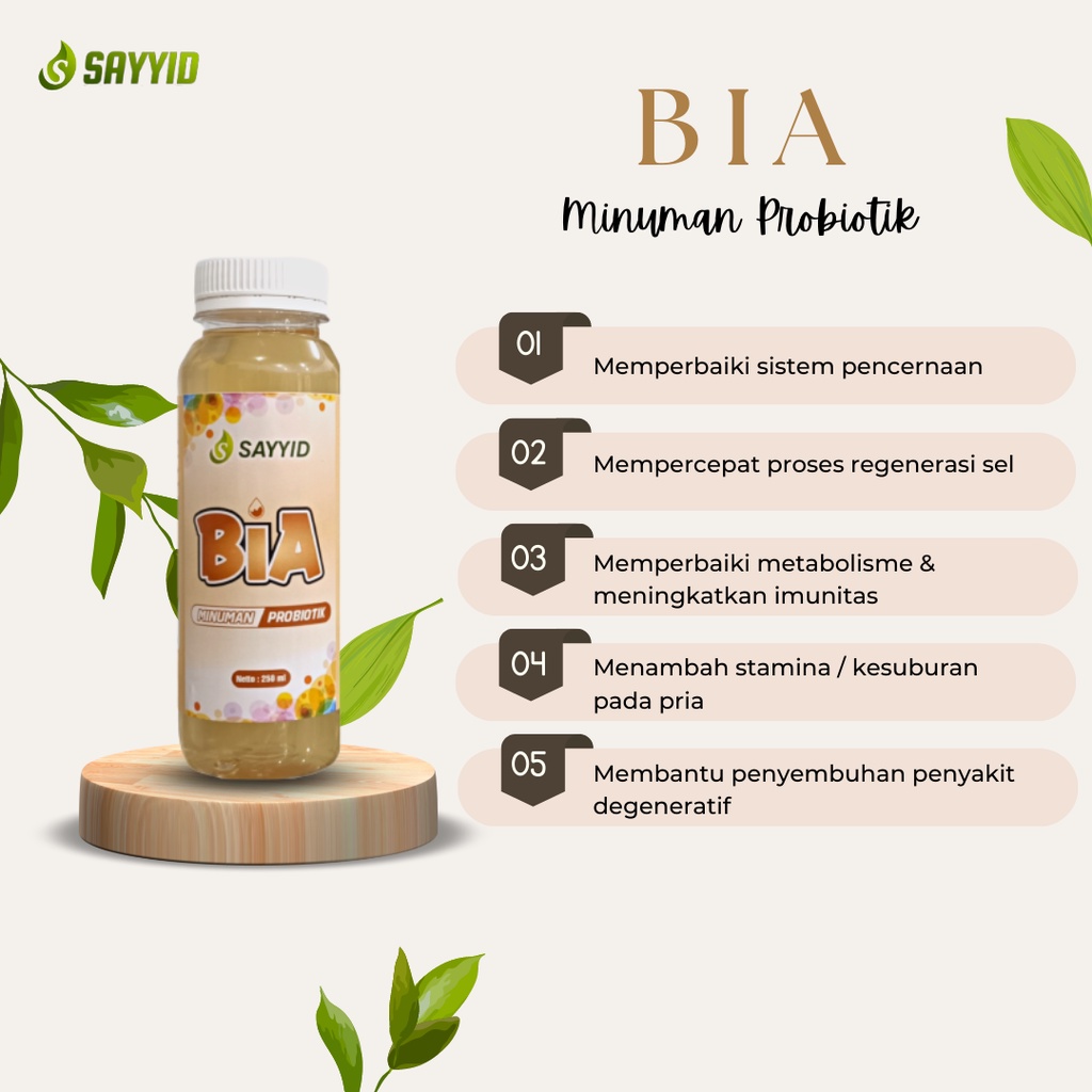 Jual Minuman Probiotik BIA 250ML SAYYID | Shopee Indonesia