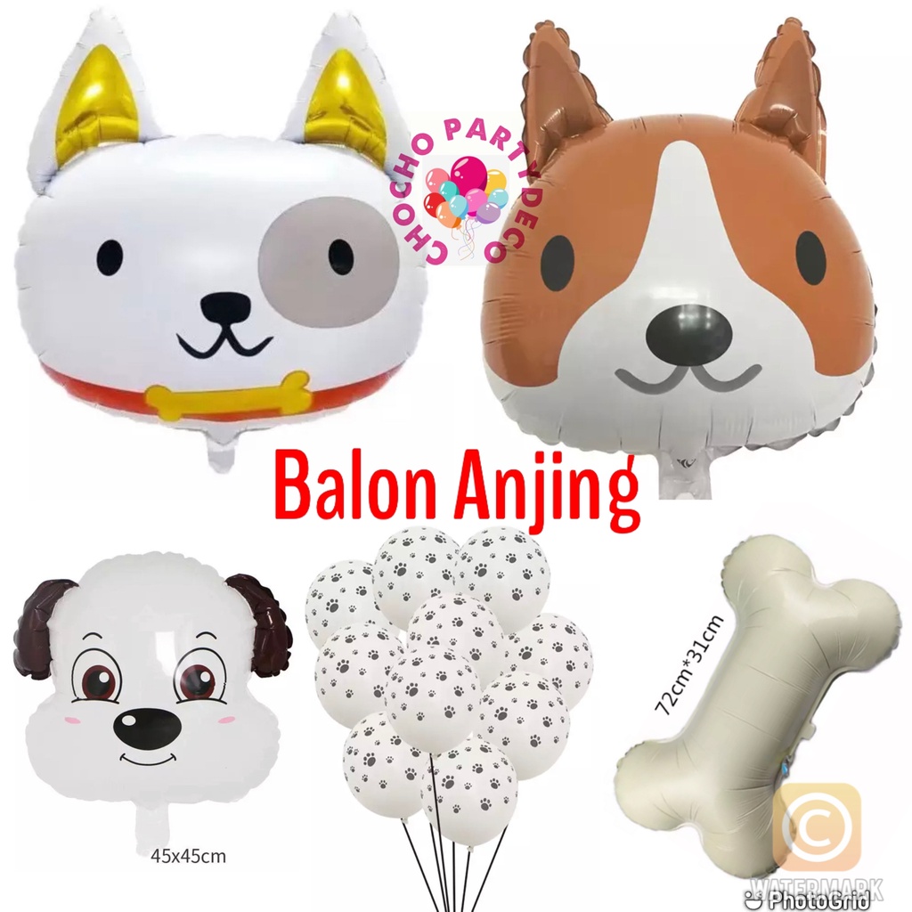 Jual Balon Hewan Anjing Dog Tulang Animal | Shopee Indonesia