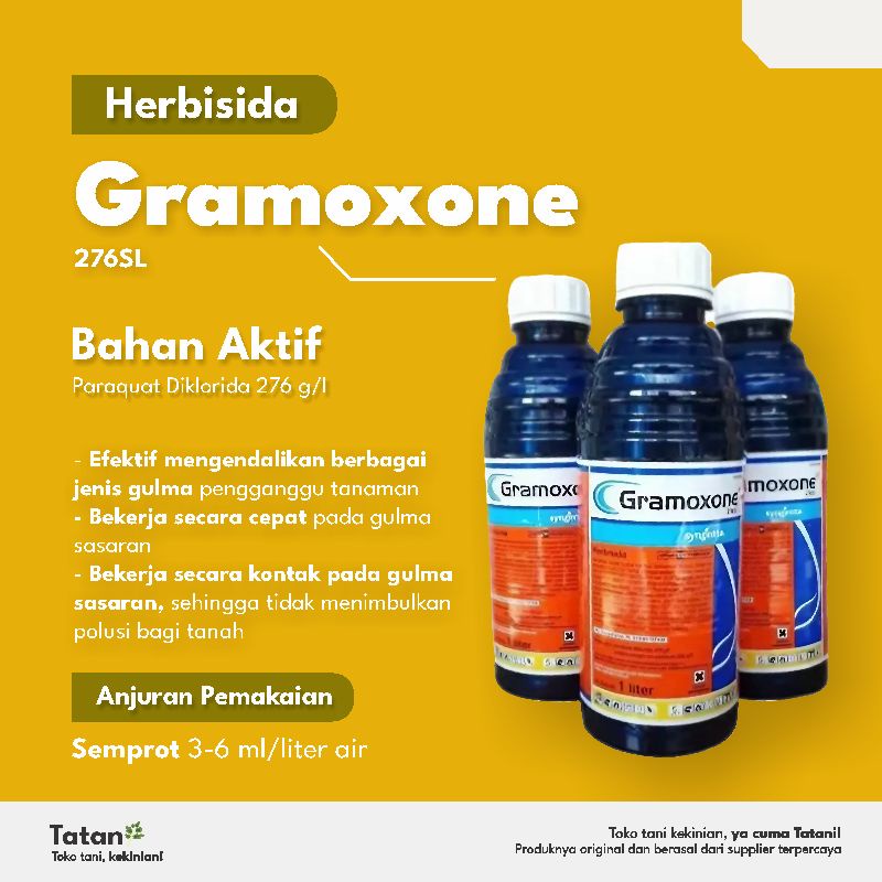 Jual Herbisida - Gramoxone 276SL 1 Liter Syngenta Obat Rumput dan Gulma ...